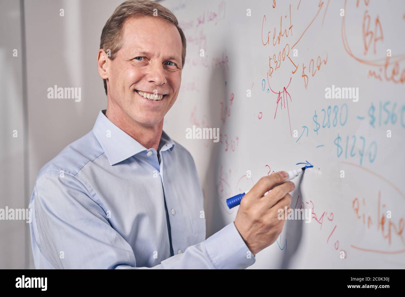 Delighted male person working hi-res stock photography and images - Alamy