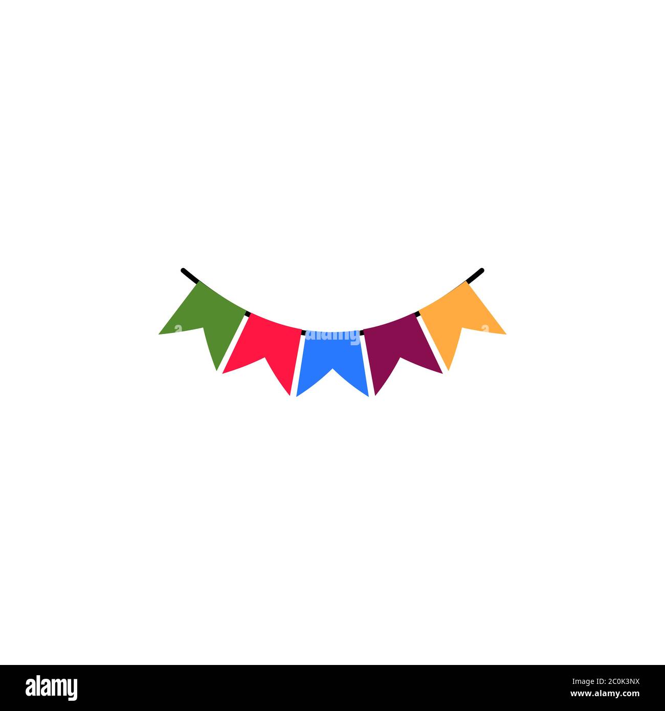 decoration flag vector design template illustration Stock Vector Image ...