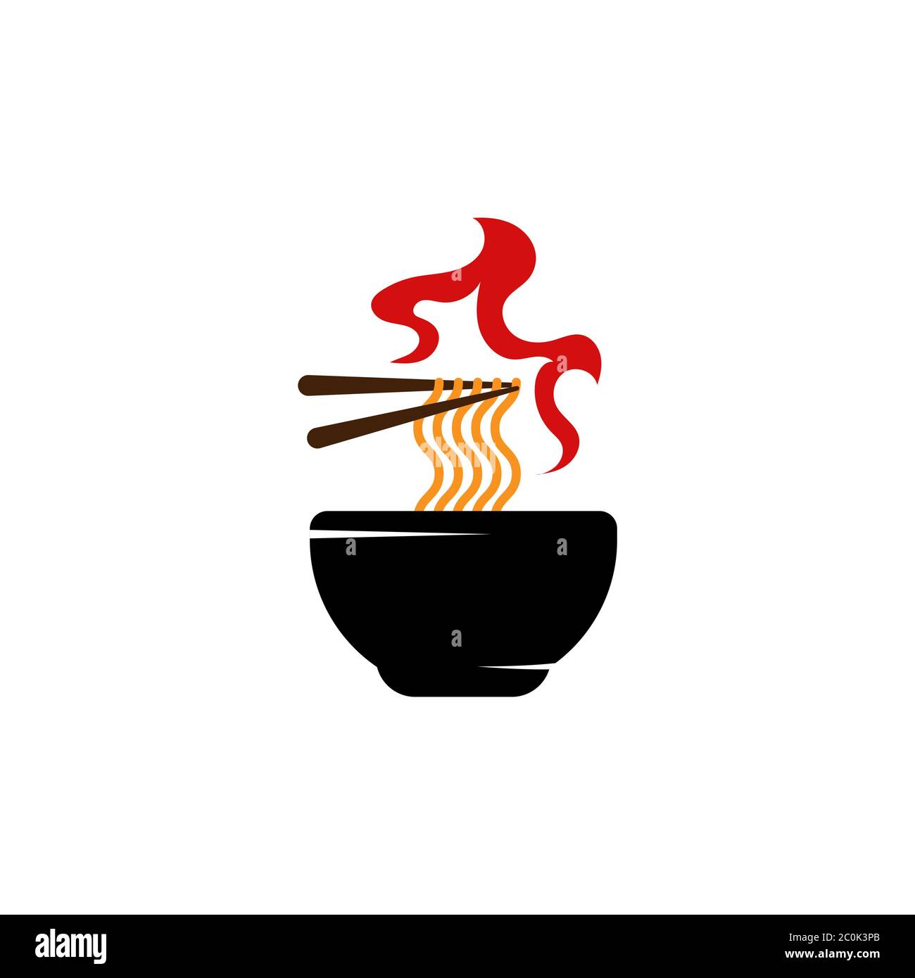 noodles vector design template illustration Stock Vector Image & Art ...