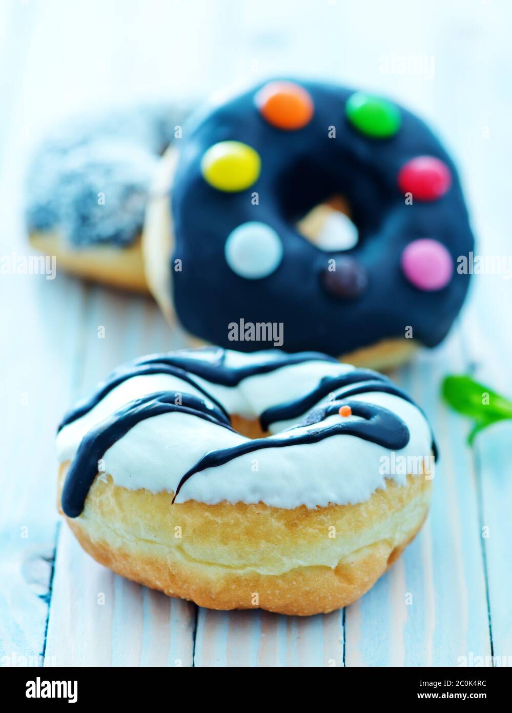 donuts on plate Stock Photo - Alamy