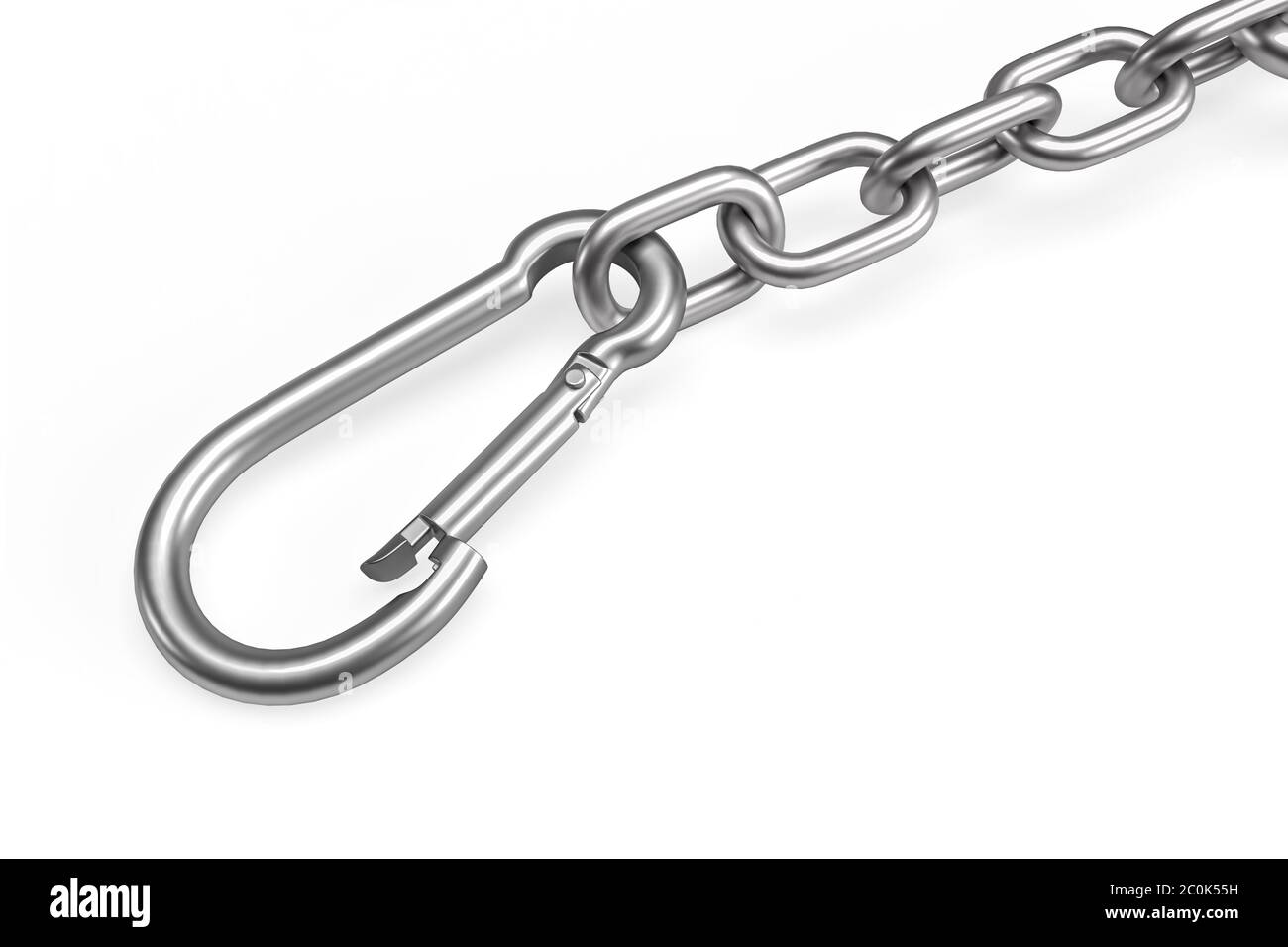 Clip hook hammock swing mounting, ropes, chain and climbing isolated on ...