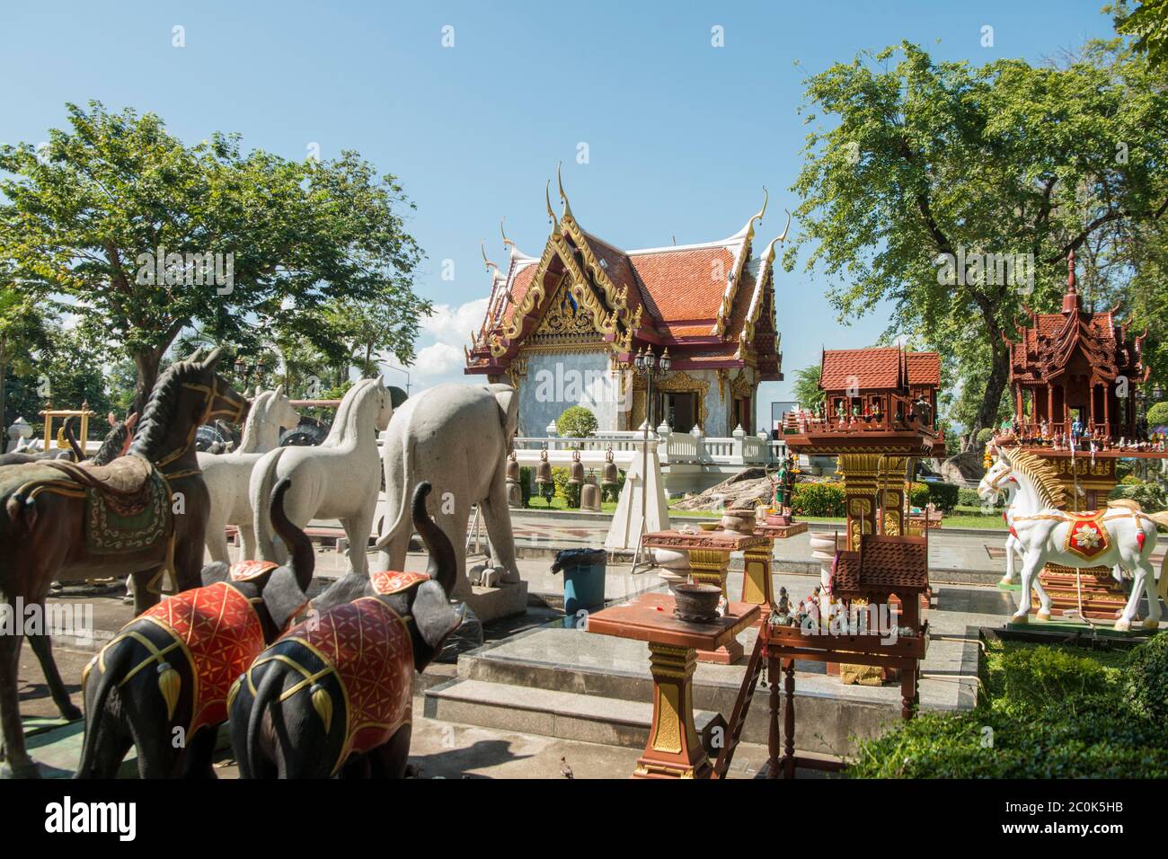the Shrine of King Taksin in the town of Tak in the Province of Tak in ...
