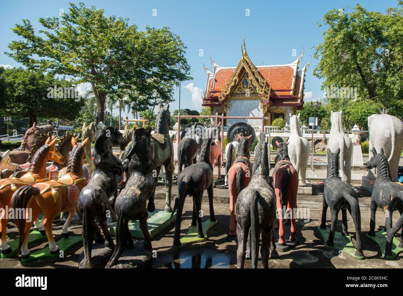 the Shrine of King Taksin in the town of Tak in the Province of Tak in ...