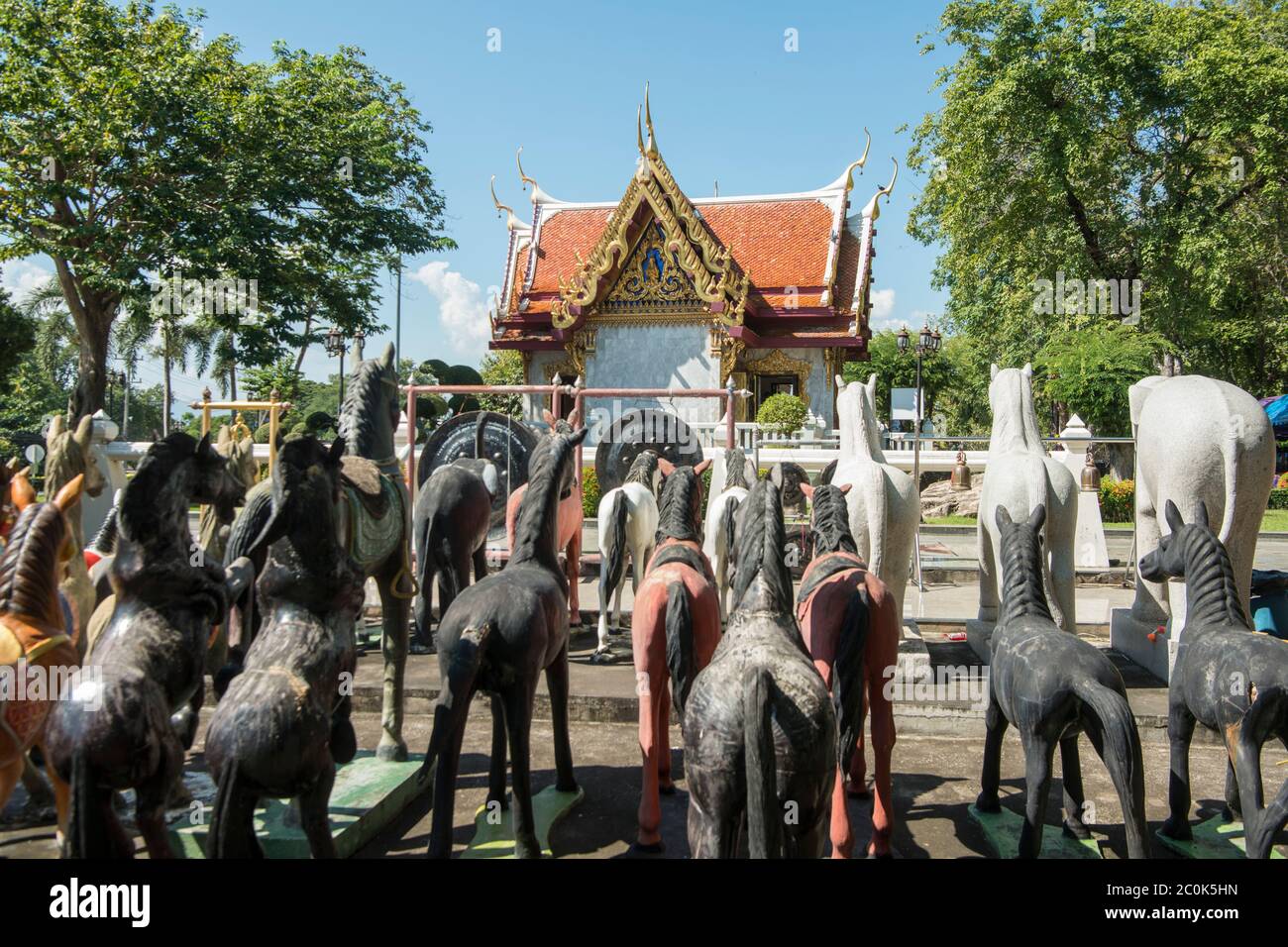 the Shrine of King Taksin in the town of Tak in the Province of Tak in ...