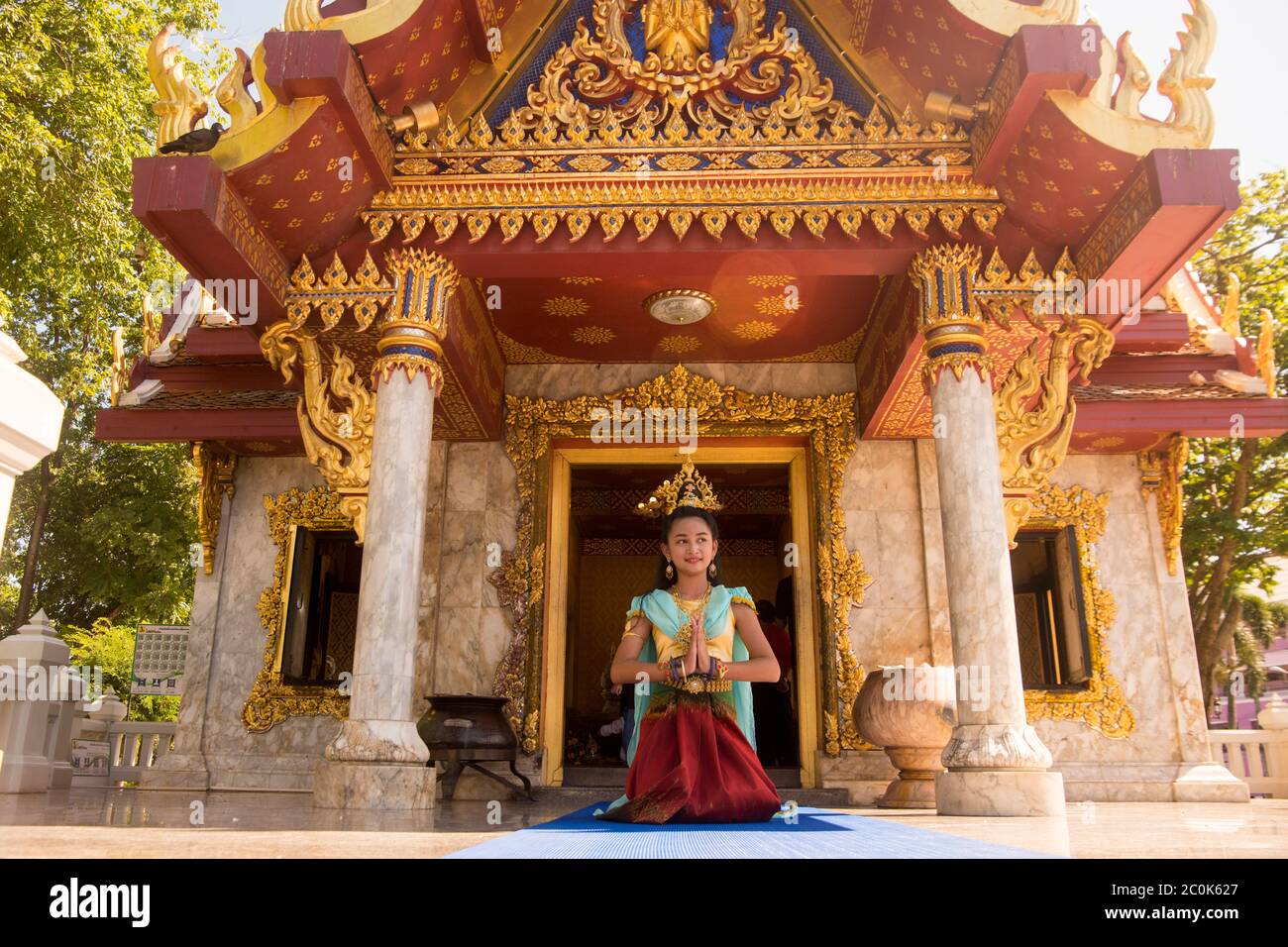 the Shrine of King Taksin in the town of Tak in the Province of Tak in ...