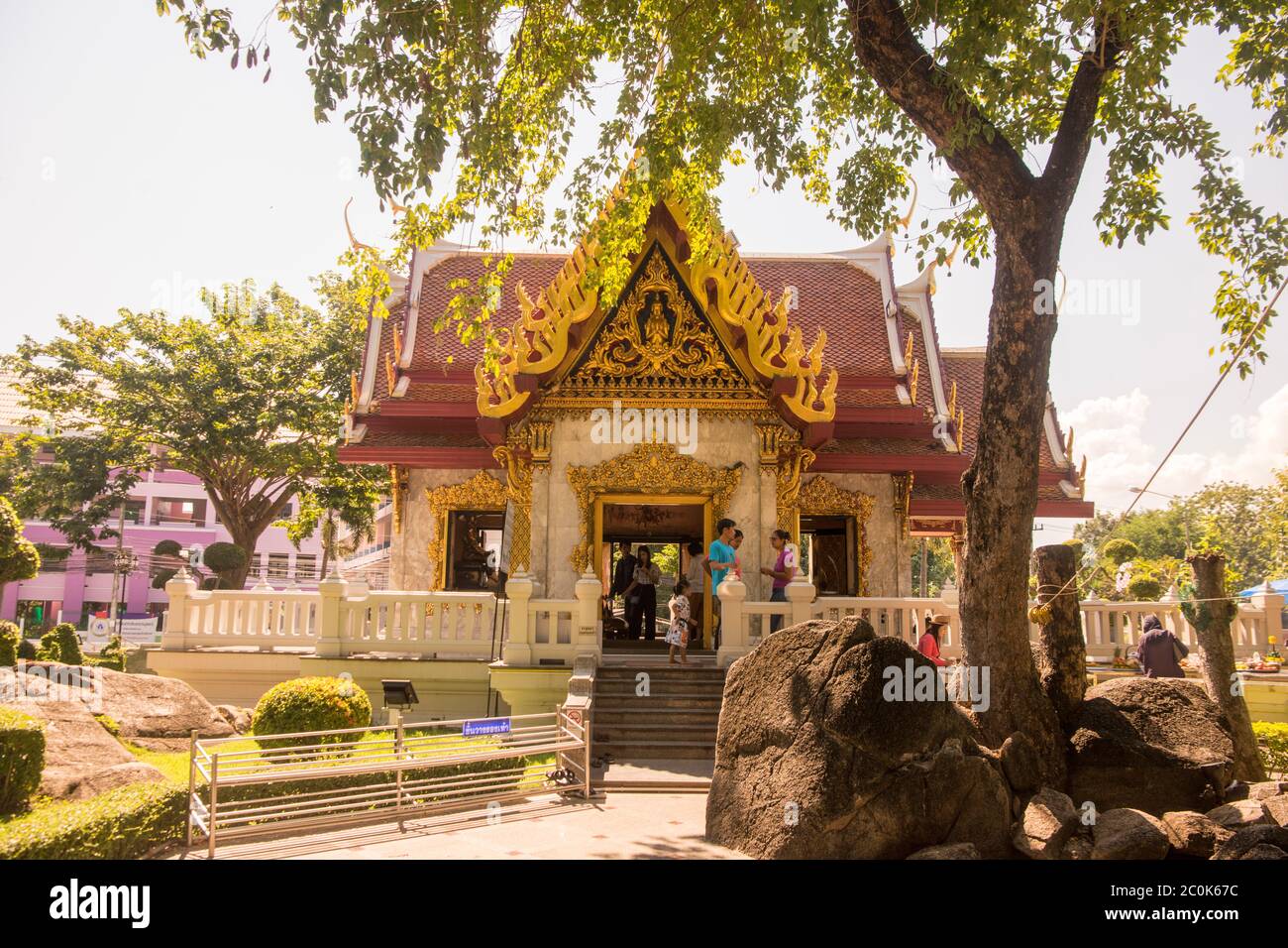 the Shrine of King Taksin in the town of Tak in the Province of Tak in ...