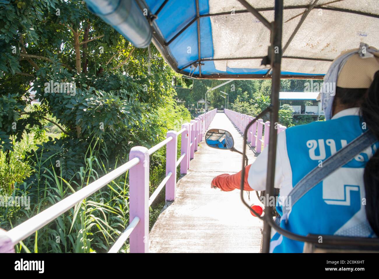 a tour by tuk tuk in the town of Tak in the Province of Tak in Thailand ...