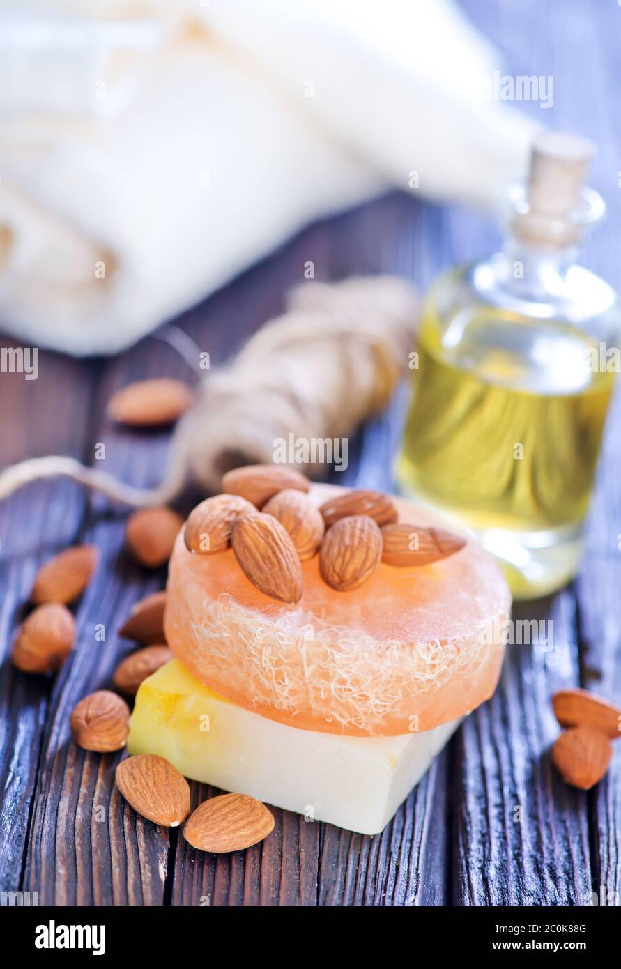 Almonds for soap hi-res stock photography and images - Alamy