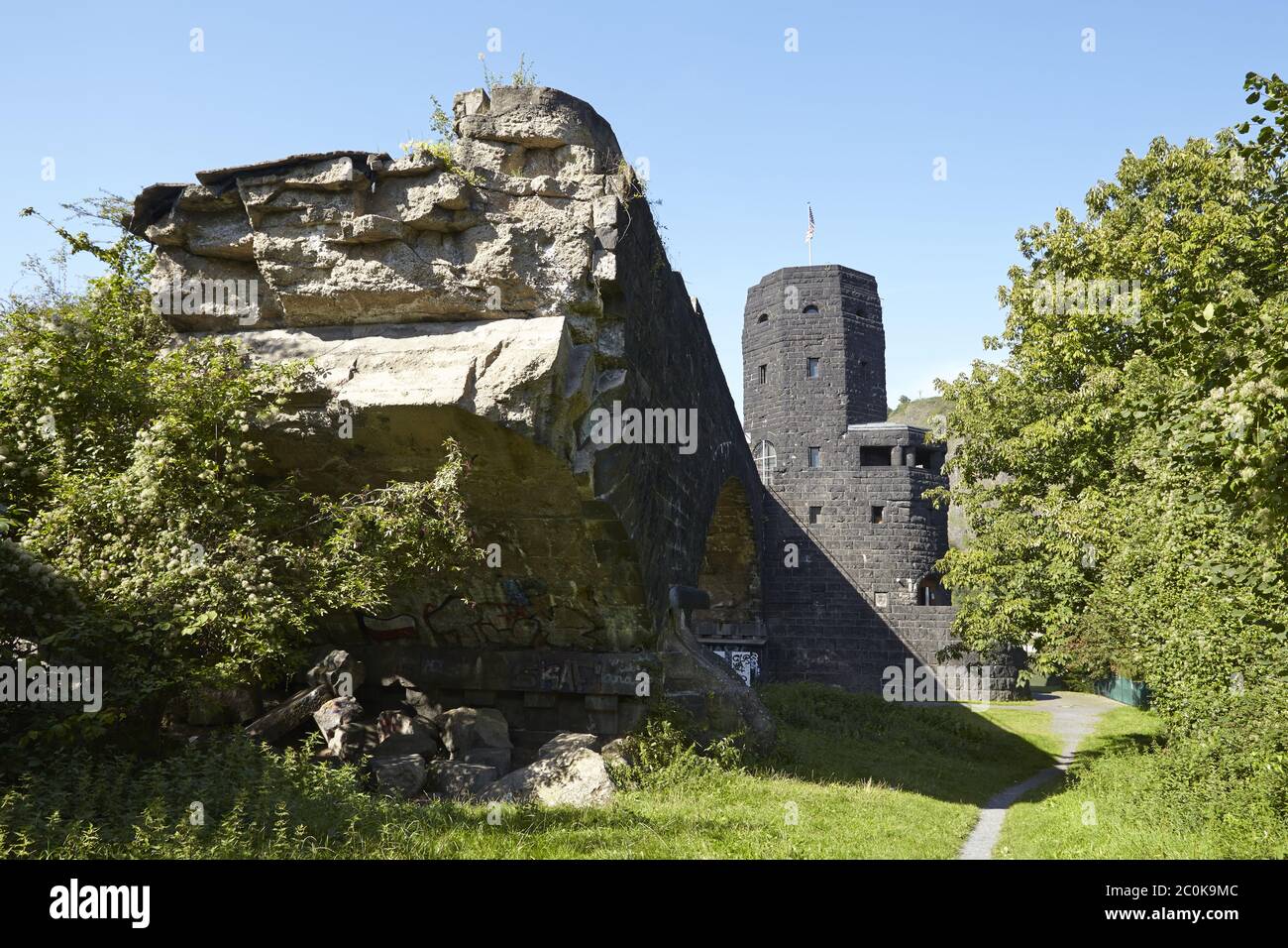 Remagen (Germany) - Destroyed bridge of Remagen Stock Photo - Alamy