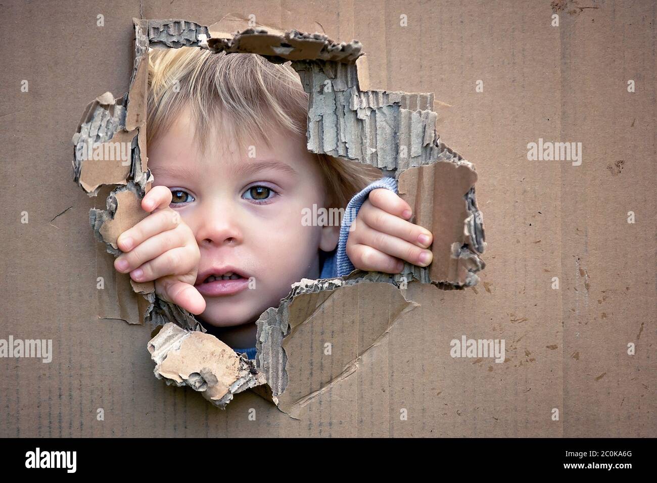 Boy box trapped hi-res stock photography and images - Alamy