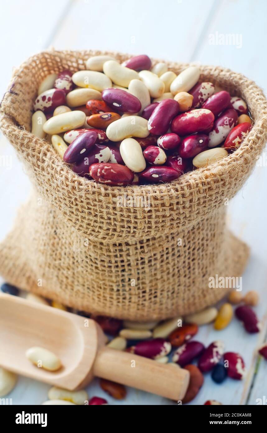 Raw color beans Stock Photo - Alamy