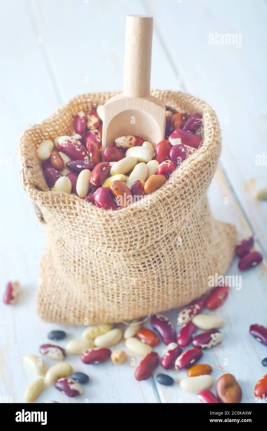 Raw color beans Stock Photo - Alamy