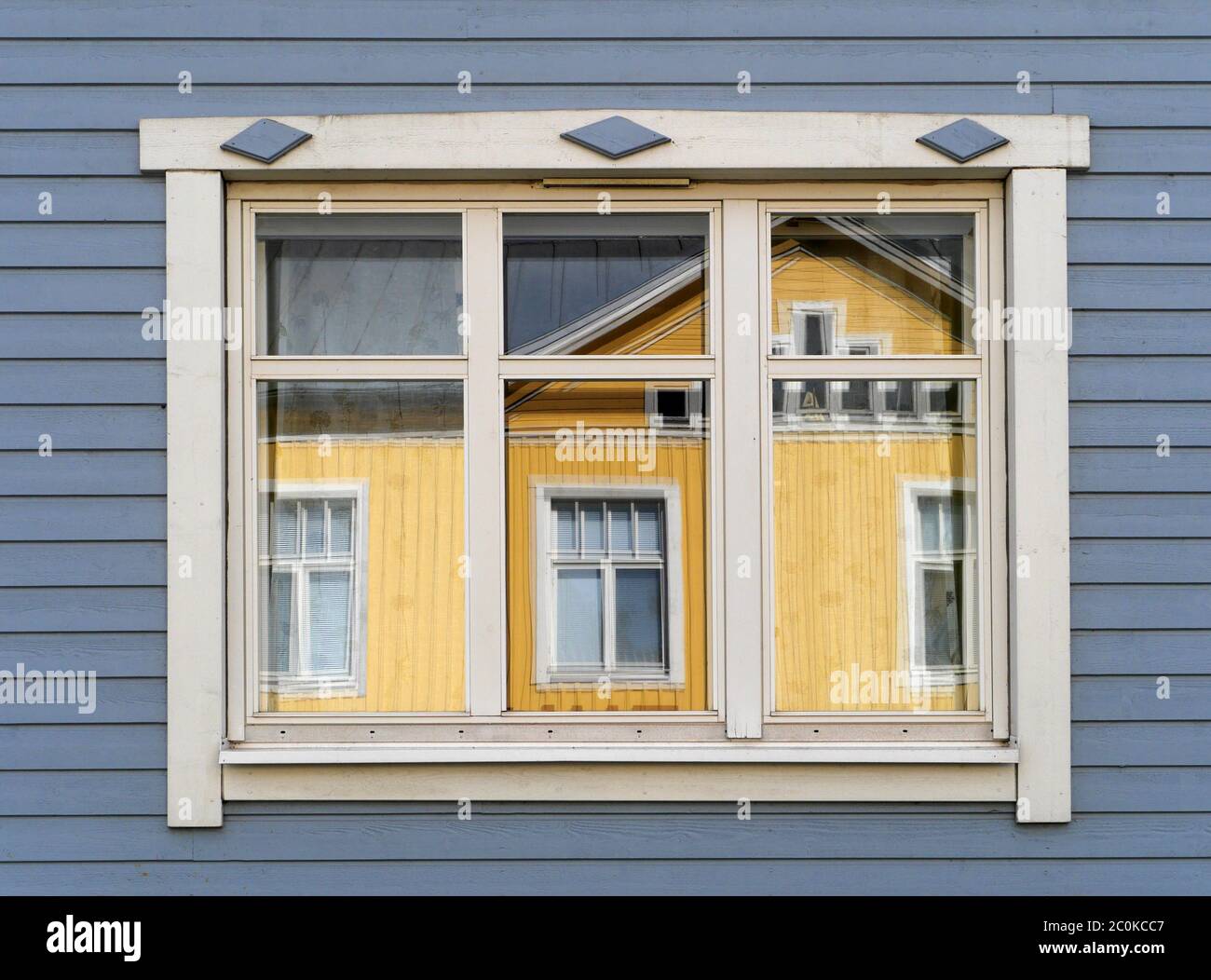 window in a wooden house in finland Stock Photo - Alamy
