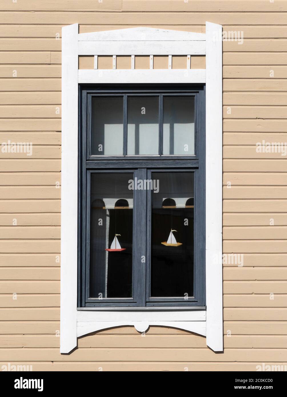 window in a wooden house in finland Stock Photo - Alamy