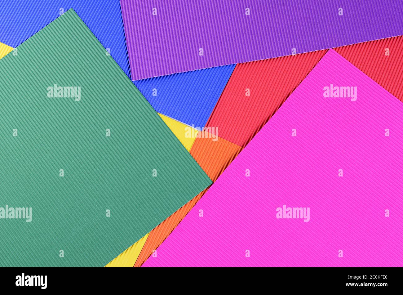 Set of a color crepe paper close up Stock Photo - Alamy