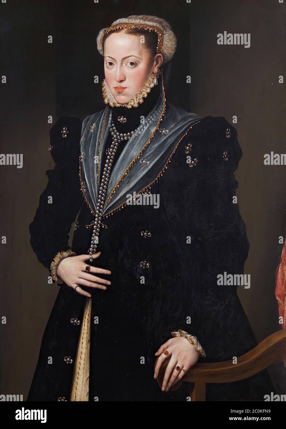 Autor anónimo. Retrato de Maria de Austria (1528-1603), hija de Carlos ...