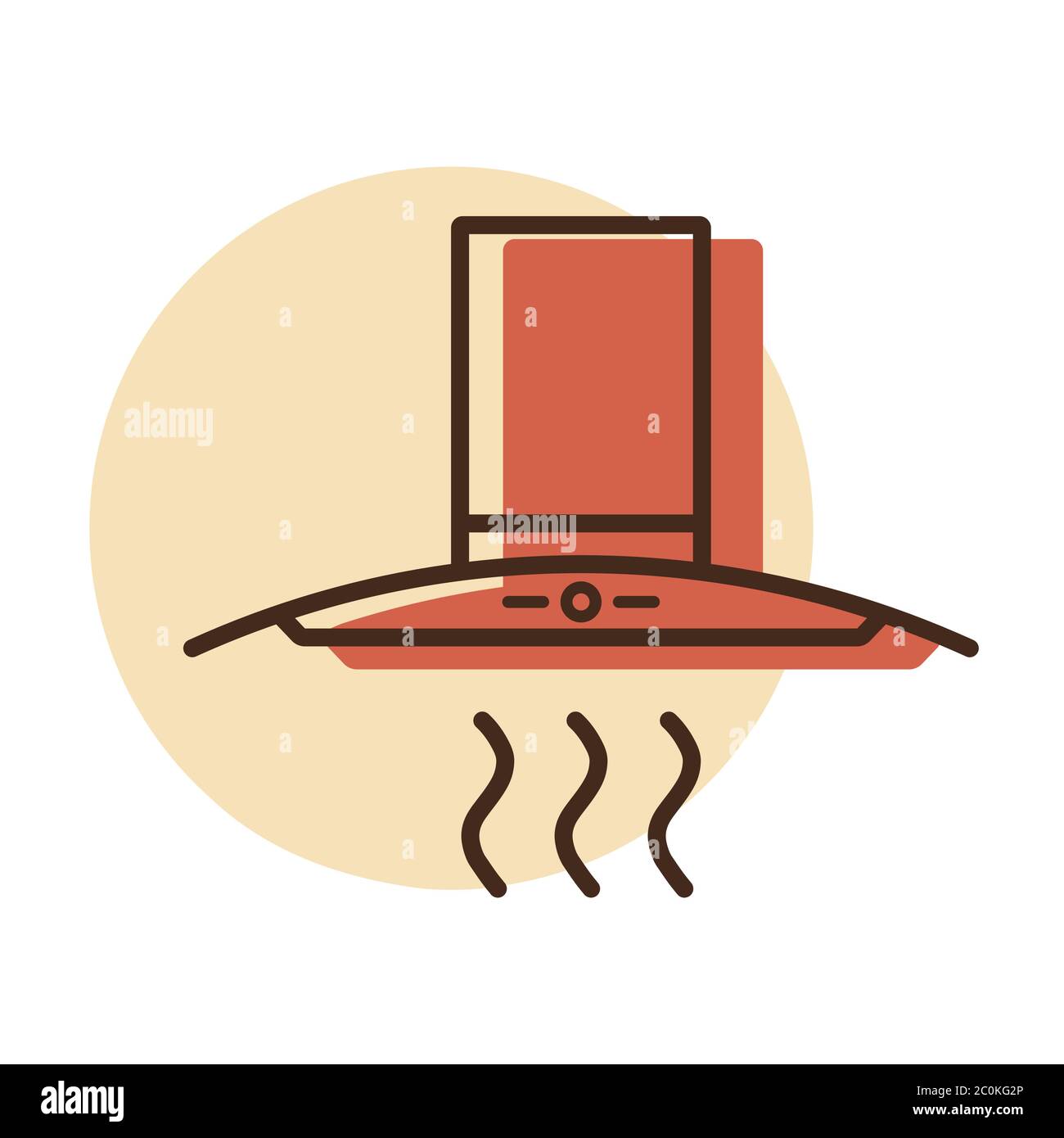 Kitchen hood vector icon. Electric kitchen appliance. Graph symbol for ...