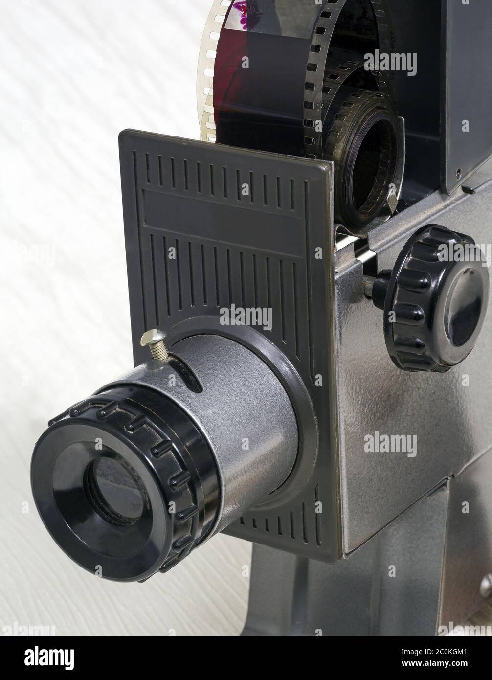 Old slide projector. fragment Stock Photo - Alamy