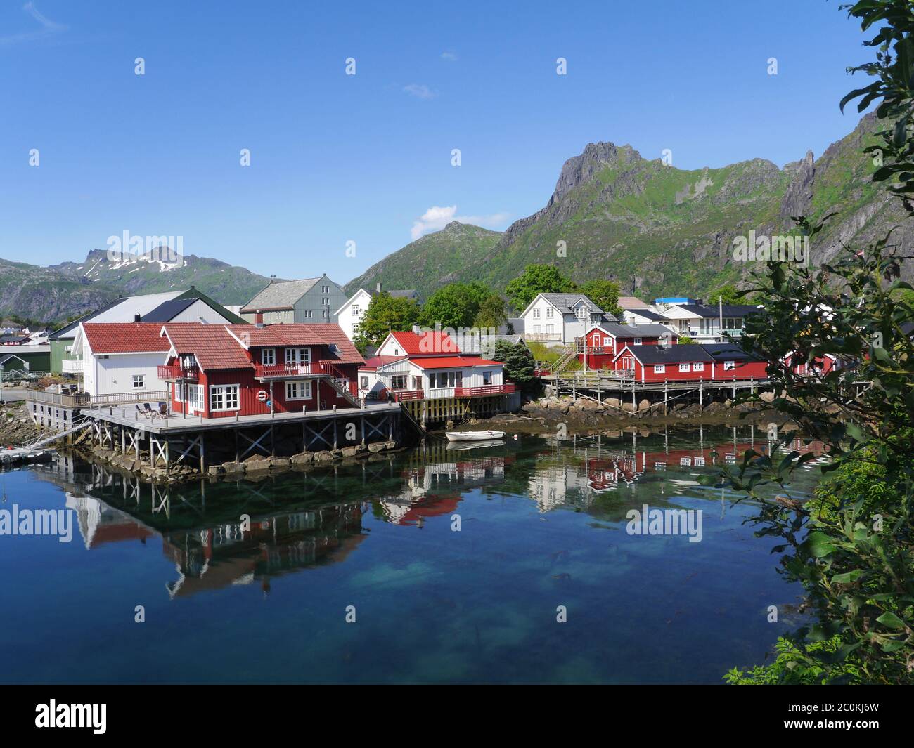 Svolvær in the Lofoten archipelago Stock Photo - Alamy
