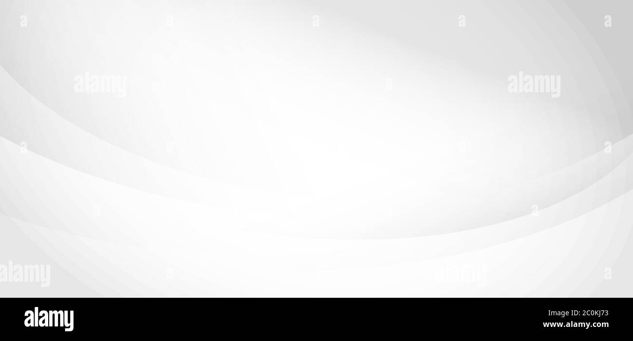 Abstract white and gray soft waves curved background. Satin texture ...
