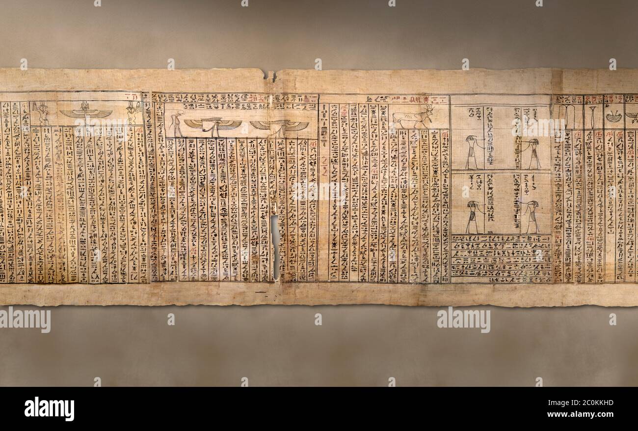 Ancient Egyptian Book of the Dead papyrus - Spell 126 - what to say in ...