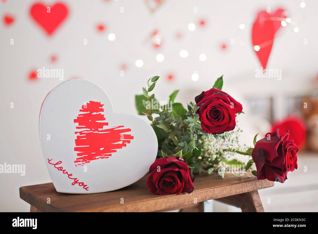 Valentines Day Heart Flowers