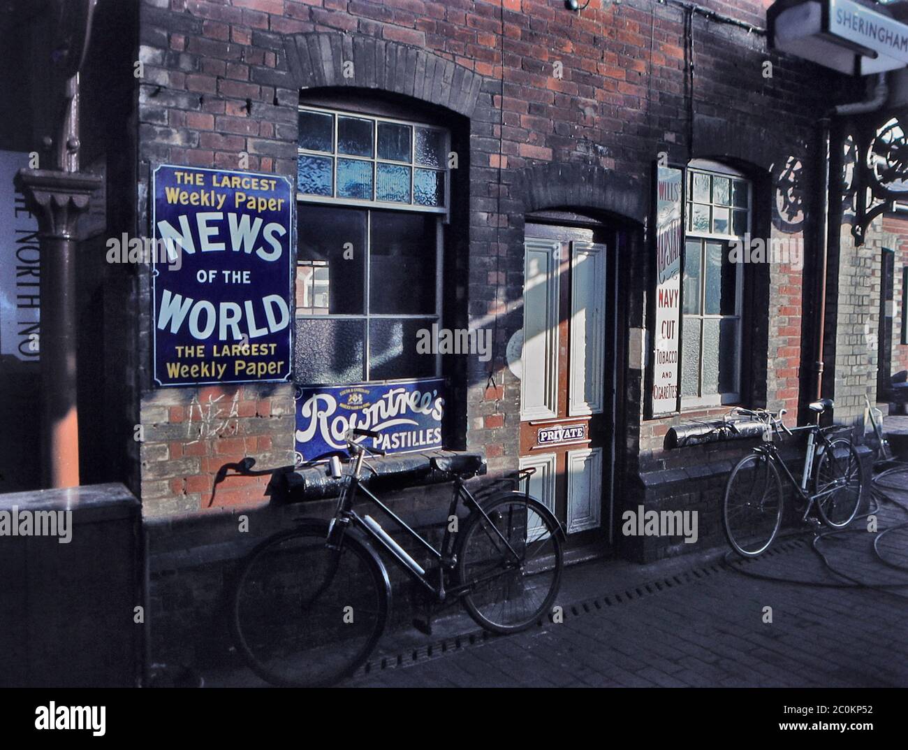 North Norfolk "Poppy Line" railway station pictured in 1974 in ...