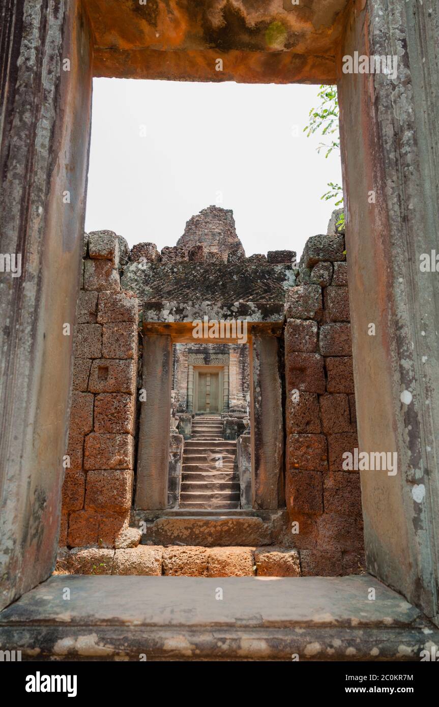View through stone door Stock Photo - Alamy