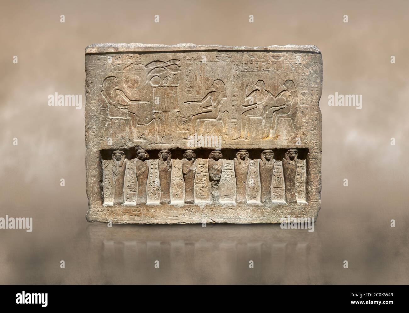 Ancient Egyptian stele of the official Saherhotep & his wife Ipet ...