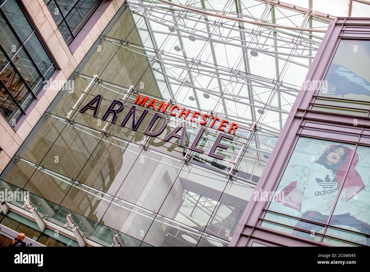 Manchester Shopping in the city centre and Arndale Centre Stock Photo ...