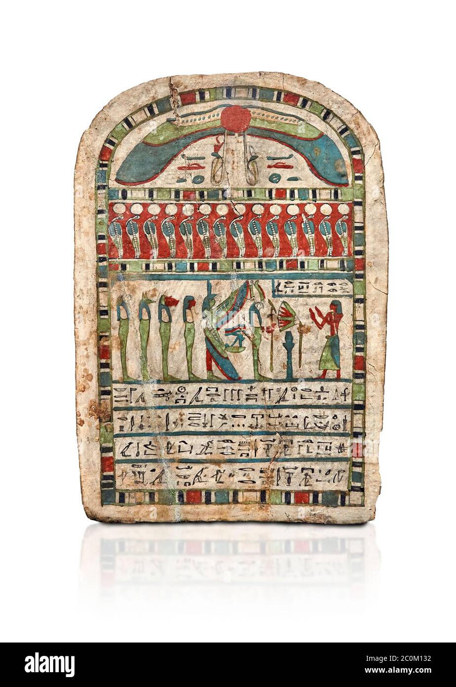 Ancient Egyptian stele dedicated to Re-Harakhty by Irtiertjay, Late ...