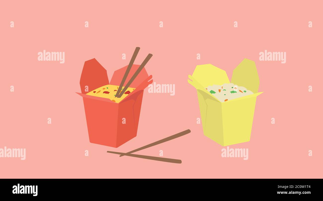 Vector Isolated Illustration of Chinese Food Stock Vector Image & Art ...