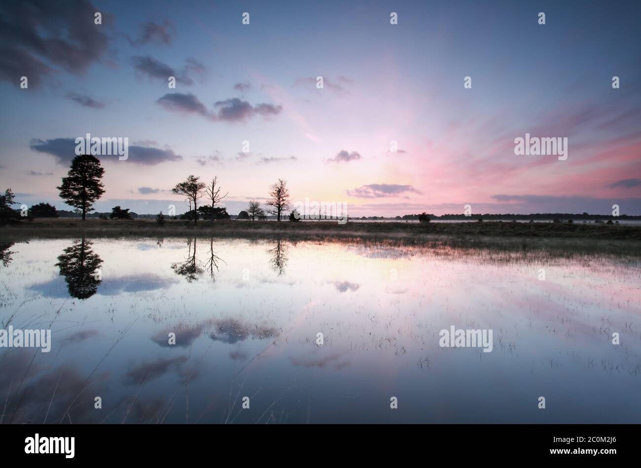 Purple lake sunrise hi-res stock photography and images - Alamy