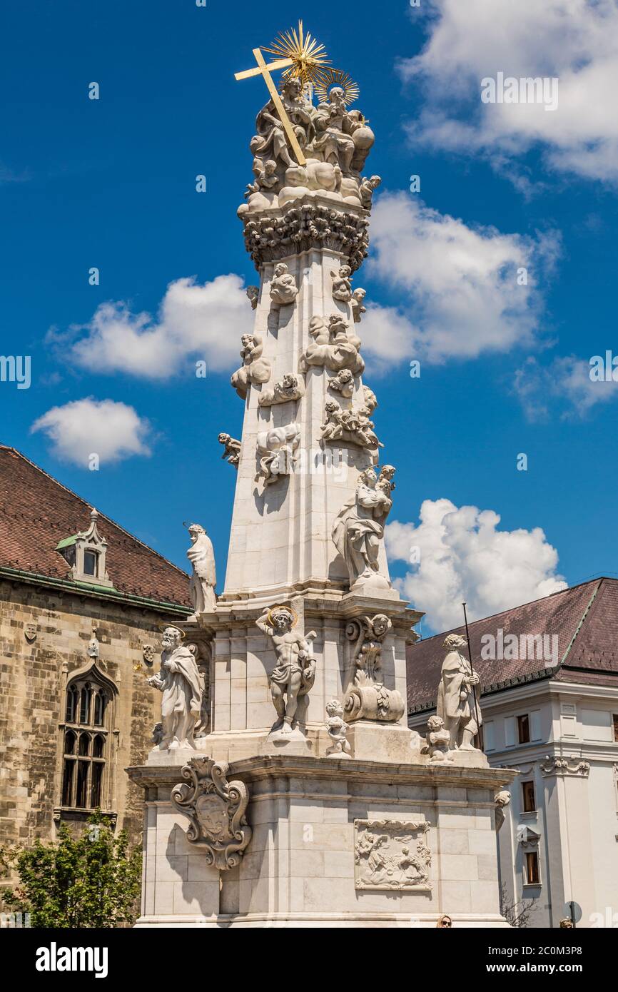 Holy trinity column in Budapest Stock Photo - Alamy