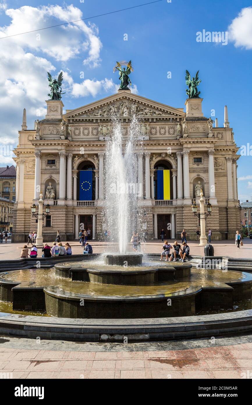Lviv Opera and Ballet Theater, Ukraine Stock Photo - Alamy
