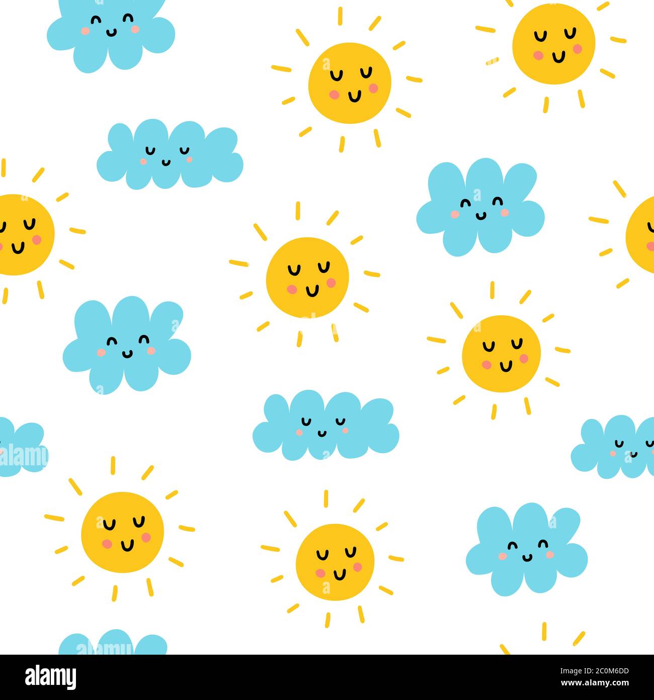 Sunny pattern Cut Out Stock Images & Pictures - Alamy