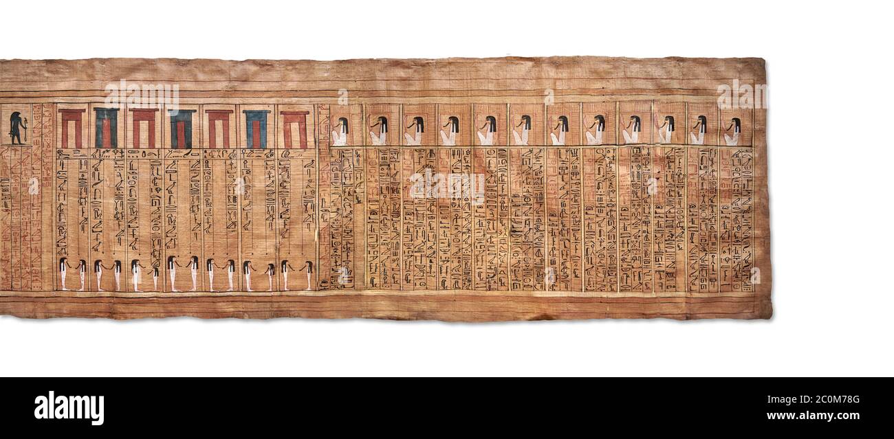 Funerary papyrus from 18th dynasty hi-res stock photography and images ...