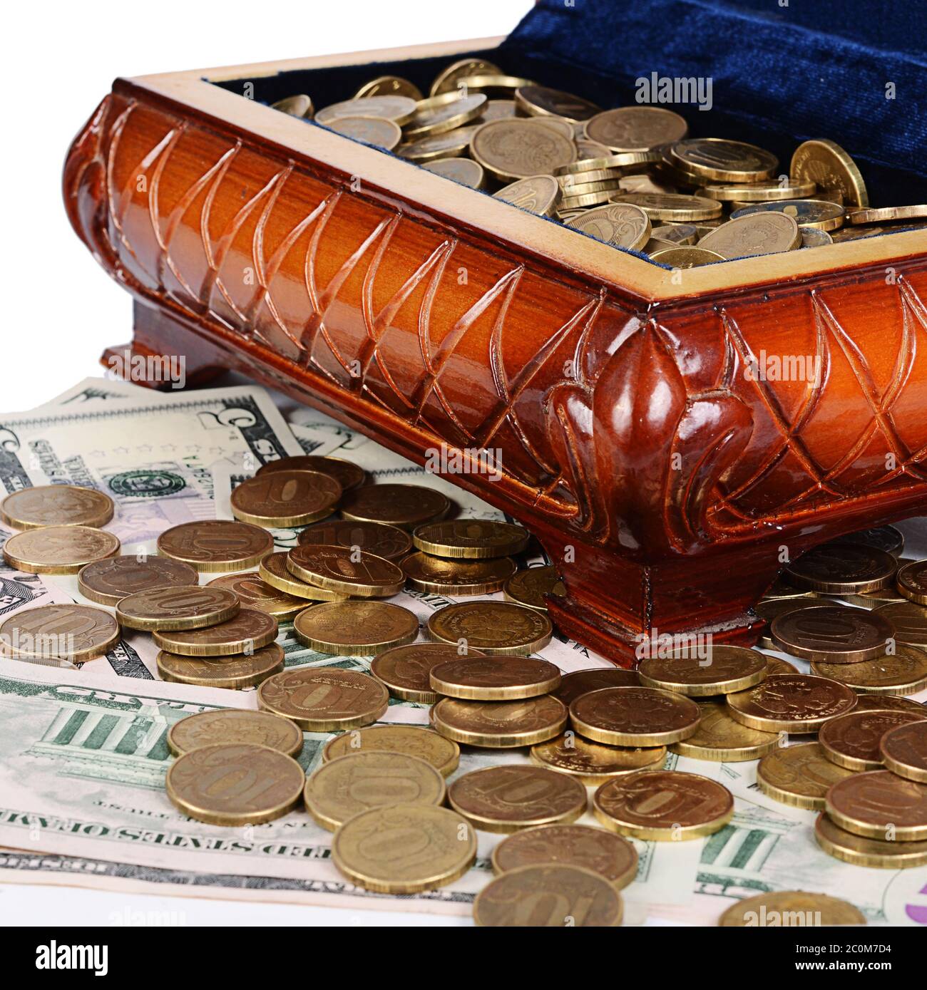 Banknotes in box hi-res stock photography and images - Alamy