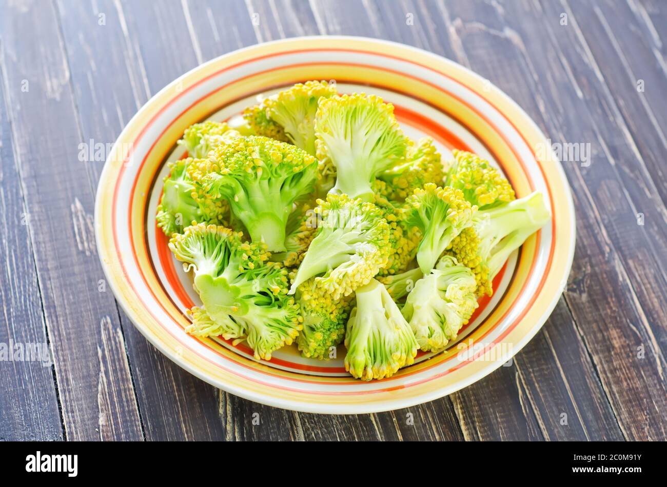 broccoli on plate Stock Photo - Alamy