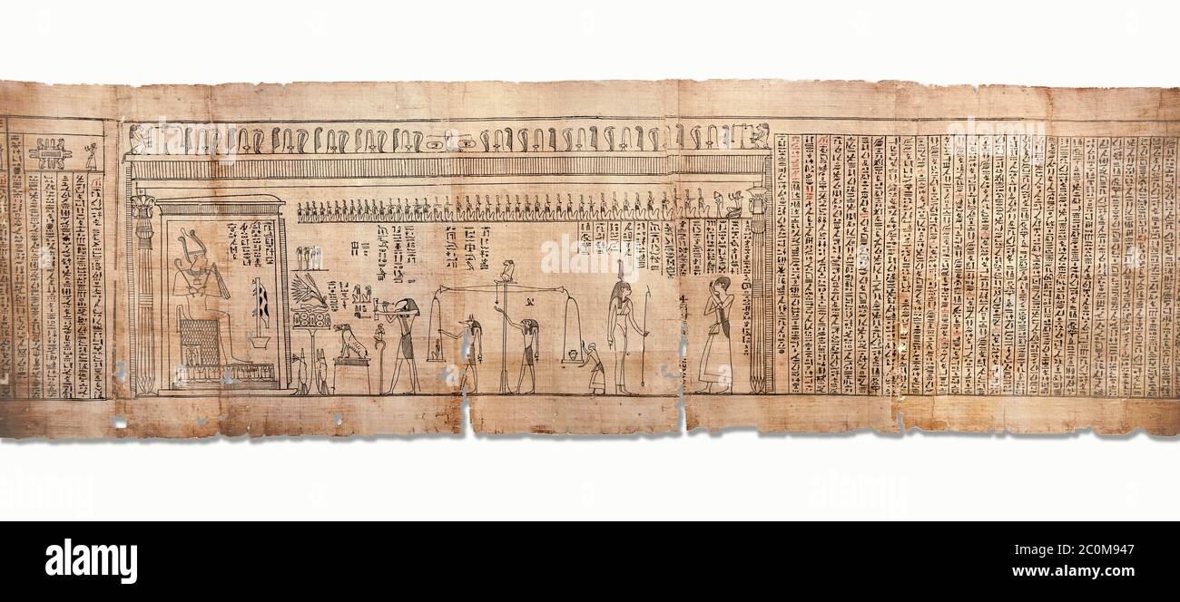 Ancient Egyptian Book of the Dead papyrus - Spell 126 - what to say in ...