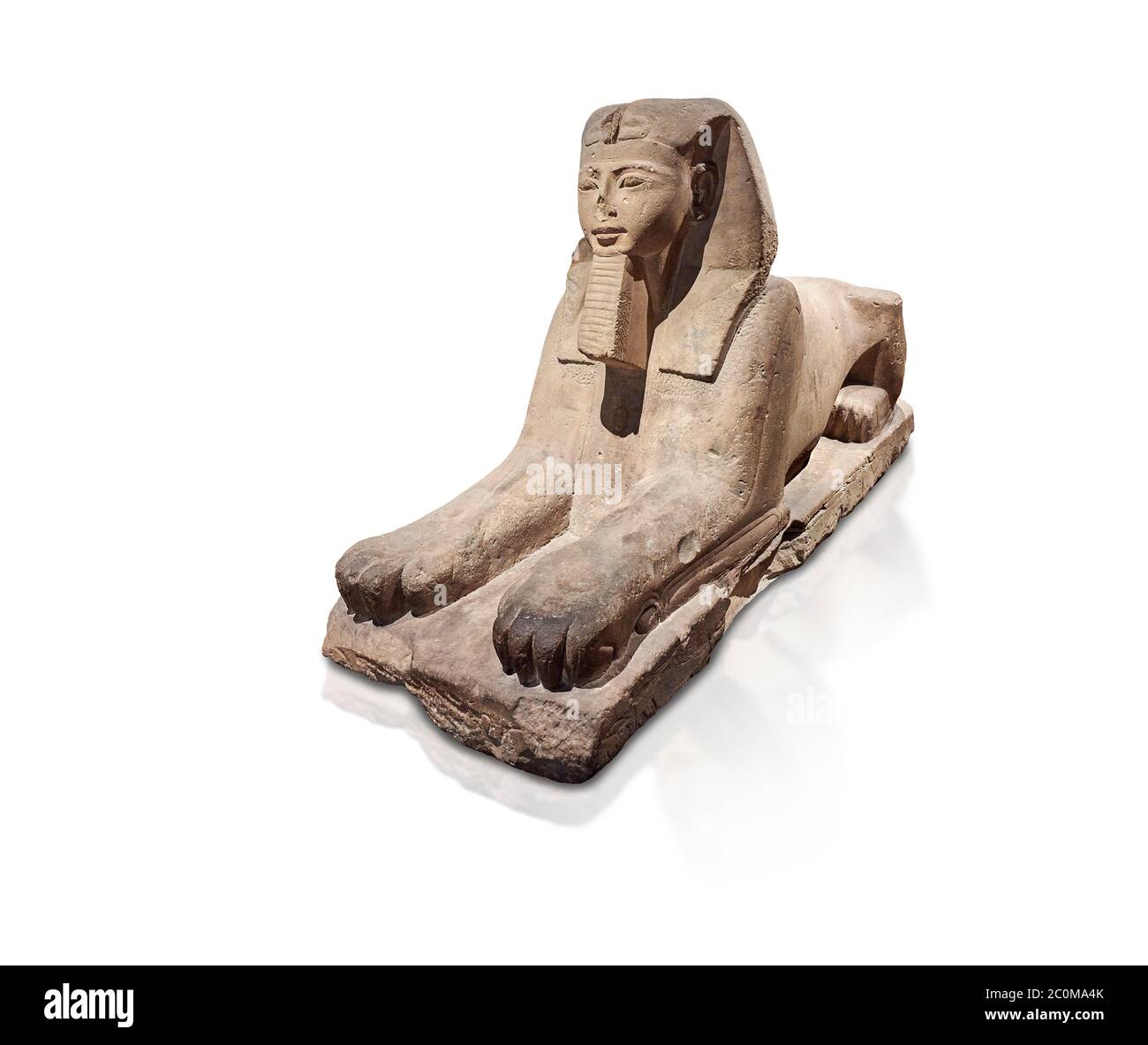 Ancient Egyptian Sphinx statue, sandstone, New Kingdom, early 19th ...
