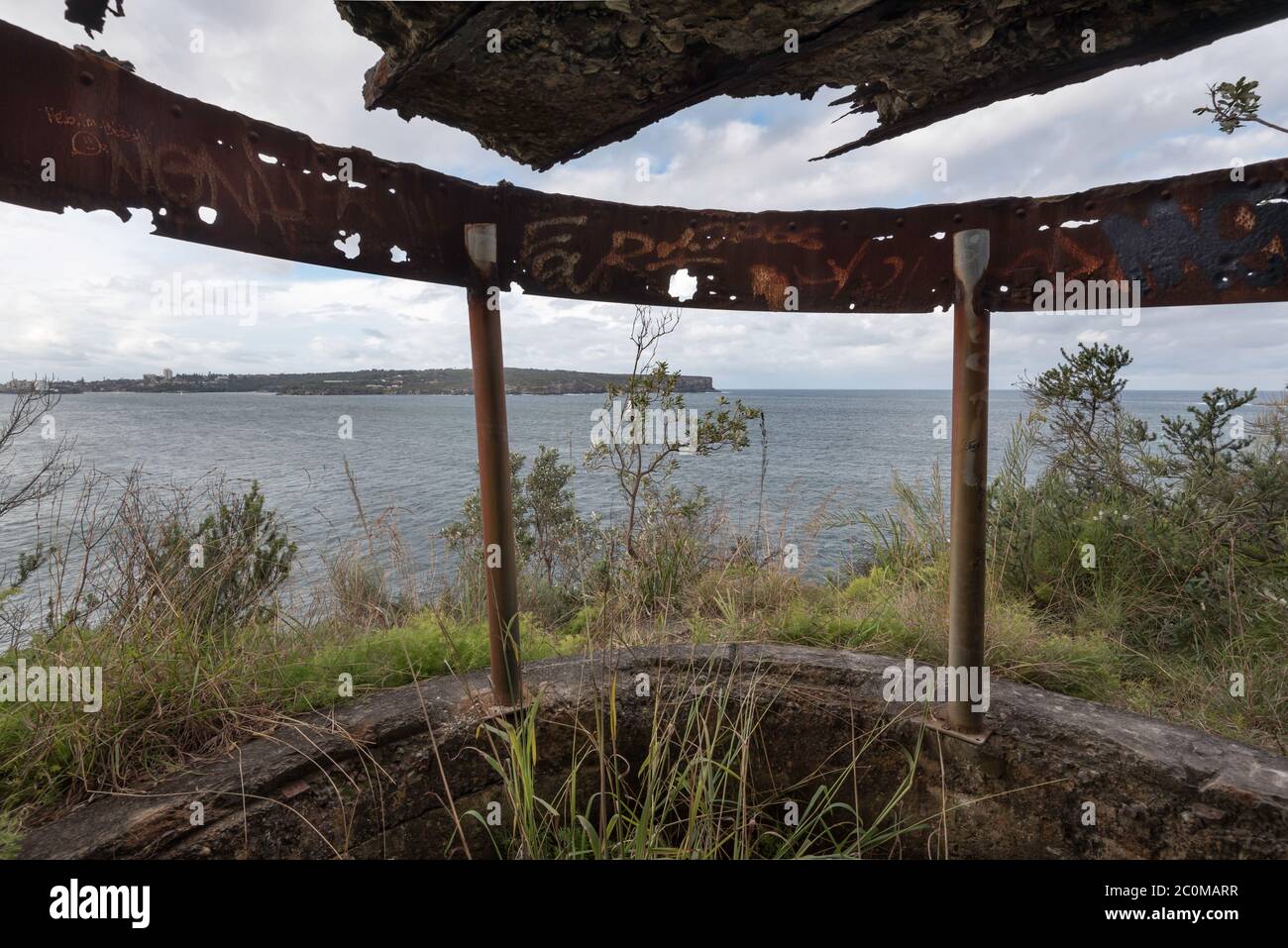 In ruins now, this former observation post on Middle Head in Sydney ...