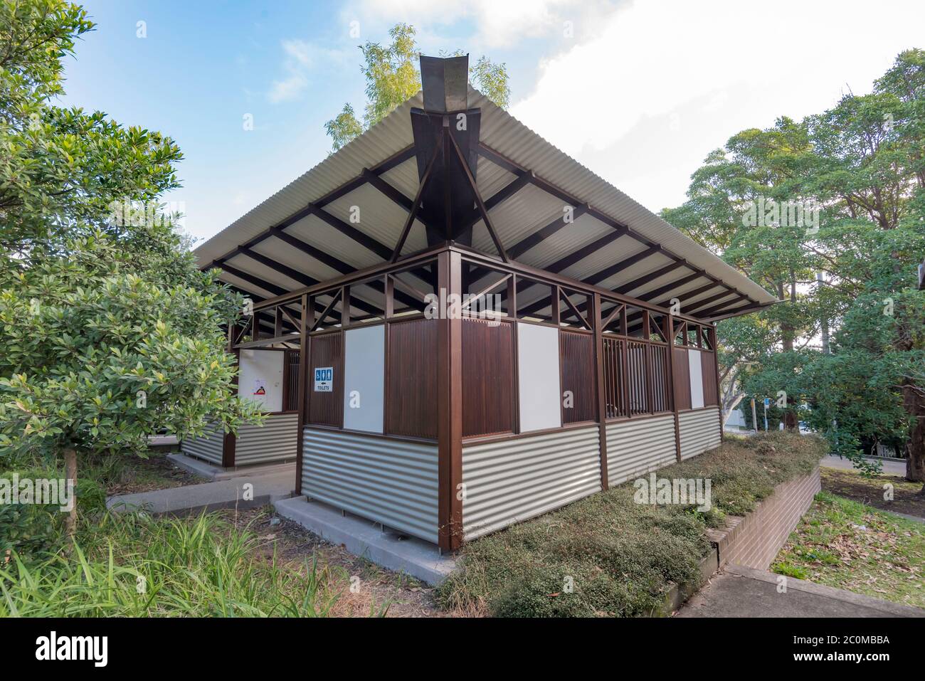 This public ablutions building containing showers and toilets by ...