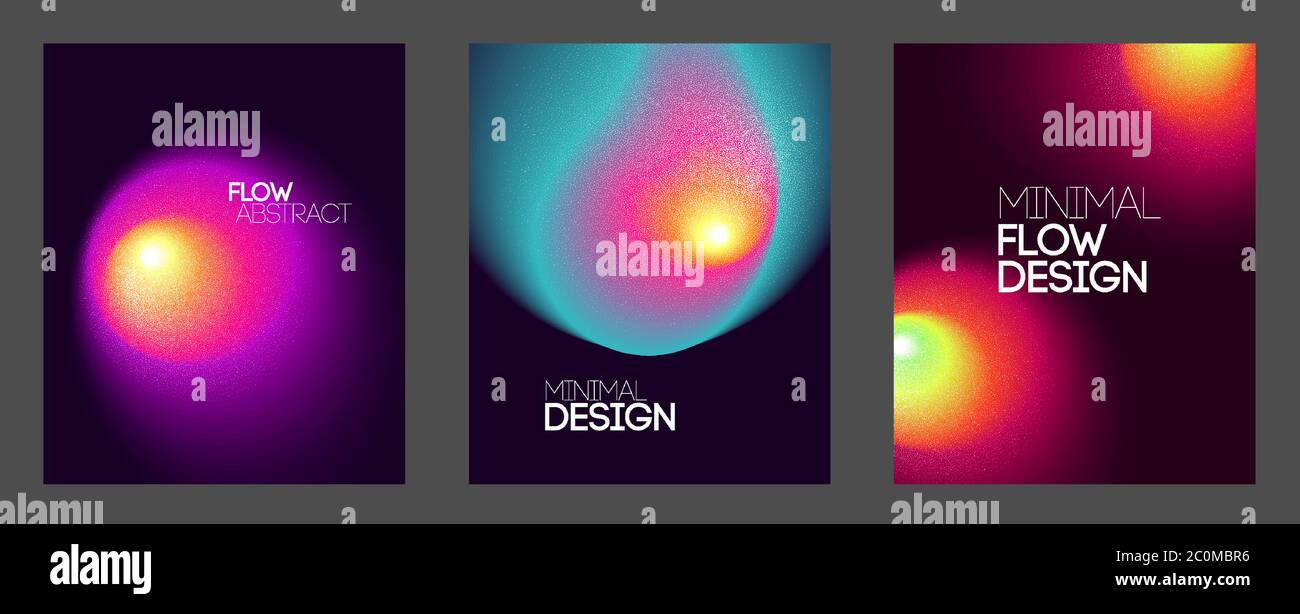 abstract backgrounds with vibrant gradient shapes. Design template for ...