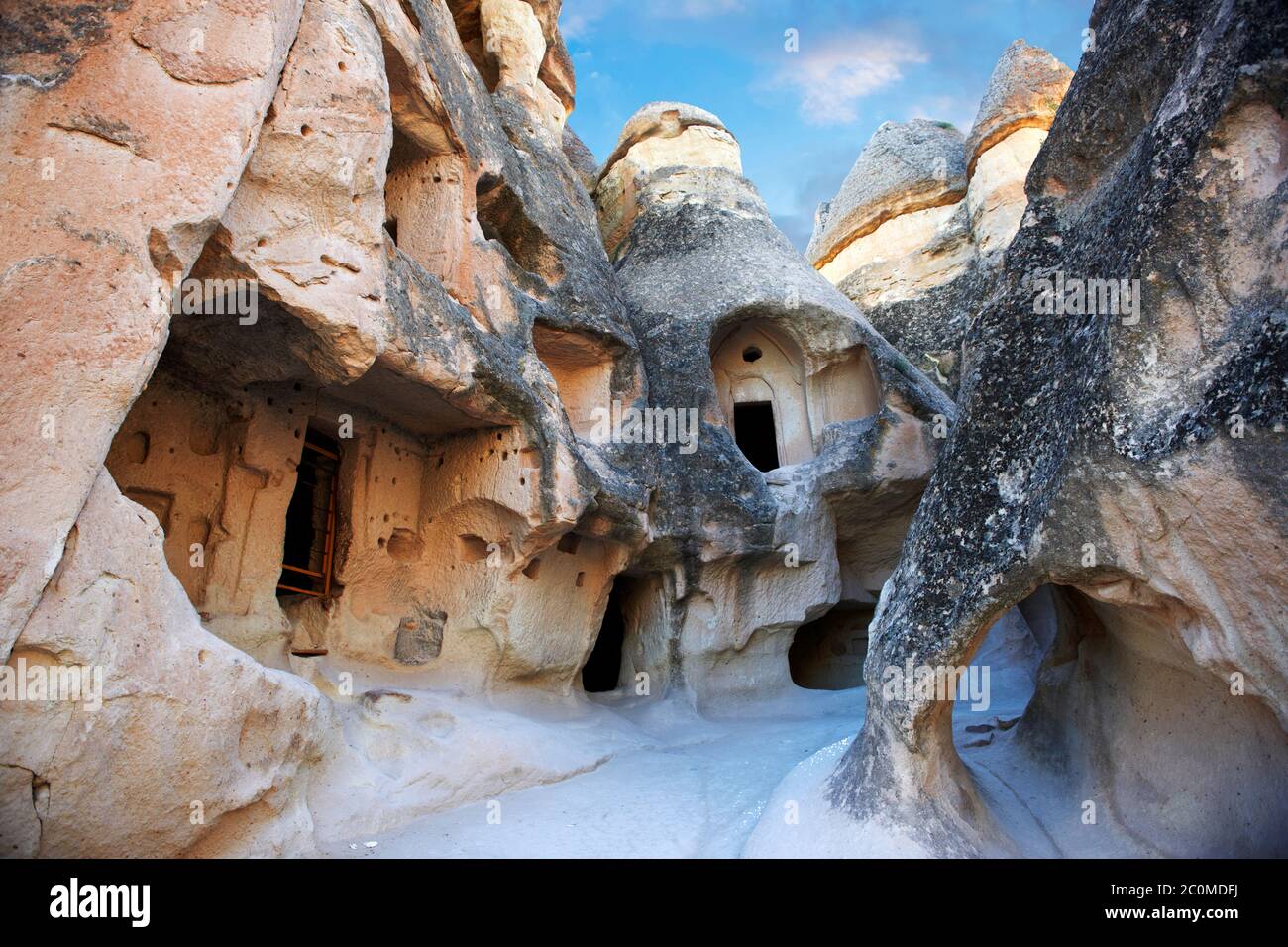 The fairy chimney rock early Christian church of Pasabag Valley, monks ...