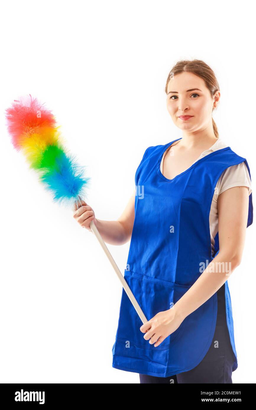picture of beautiful woman with cleaning sweep Stock Photo - Alamy
