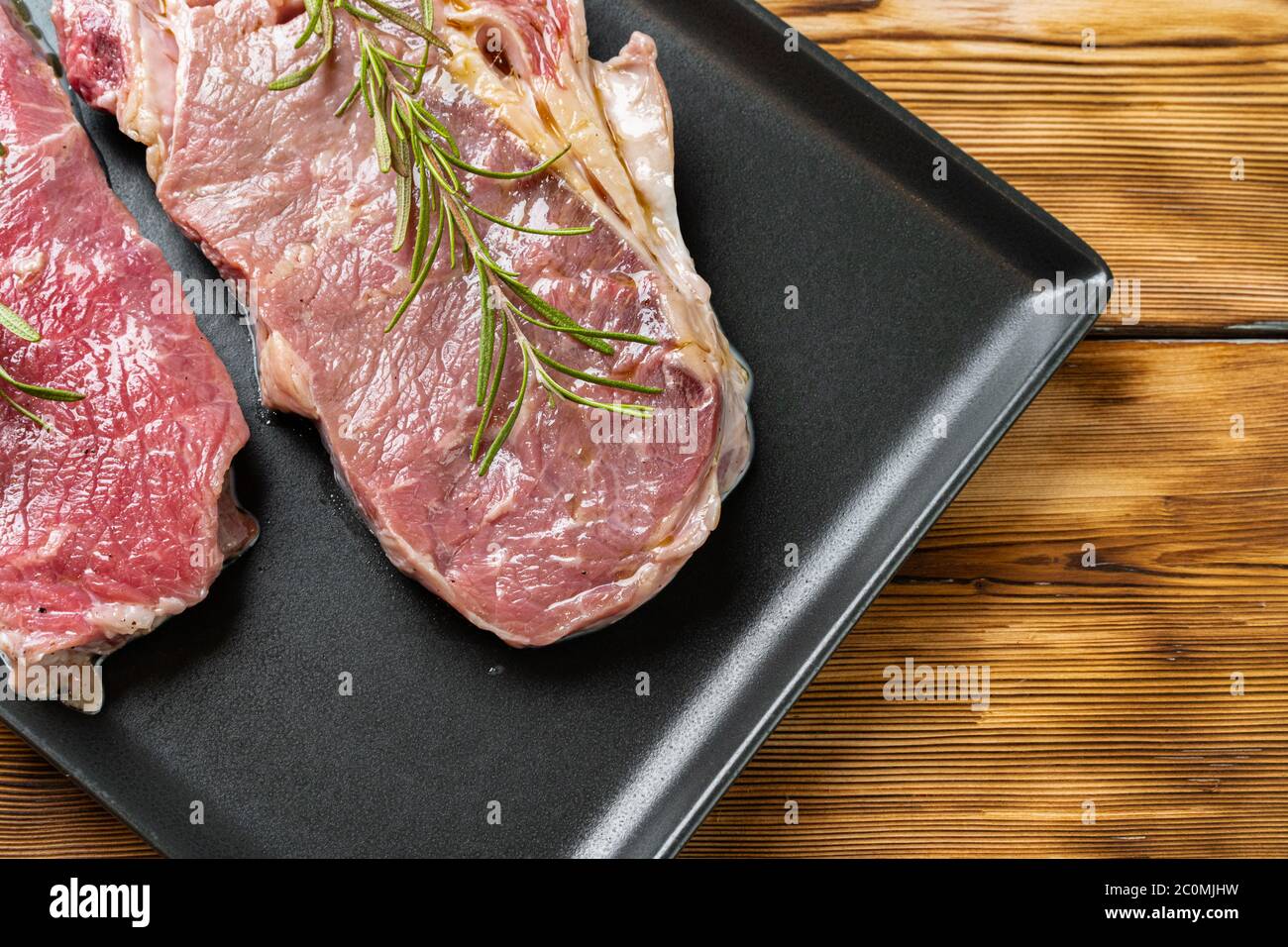 Two beef rump steaks hi-res stock photography and images - Alamy
