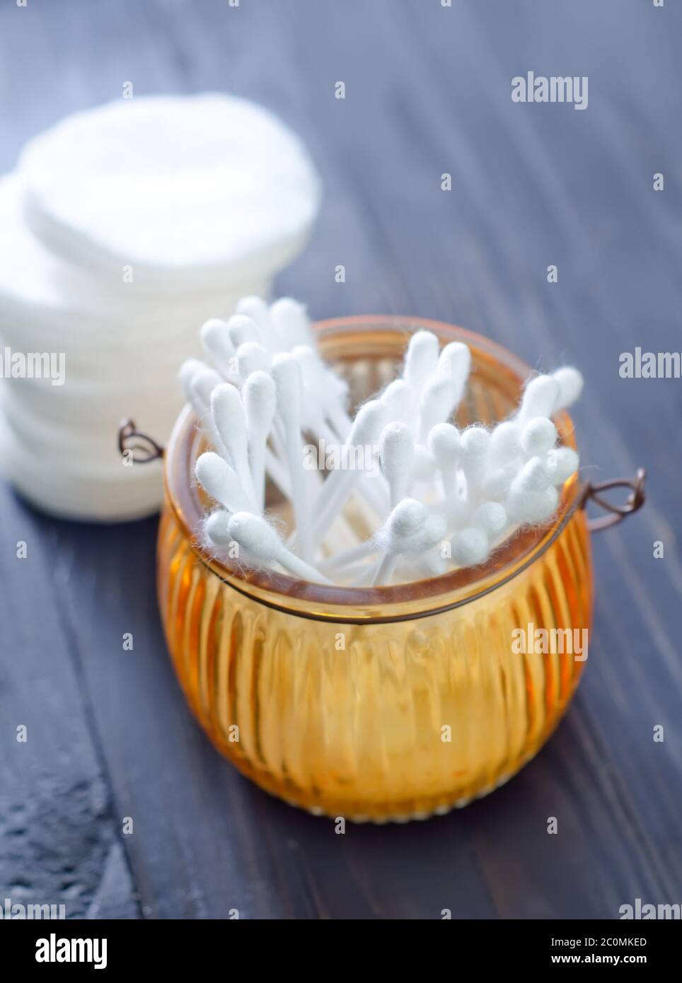 cotton stick and cotton disk Stock Photo - Alamy