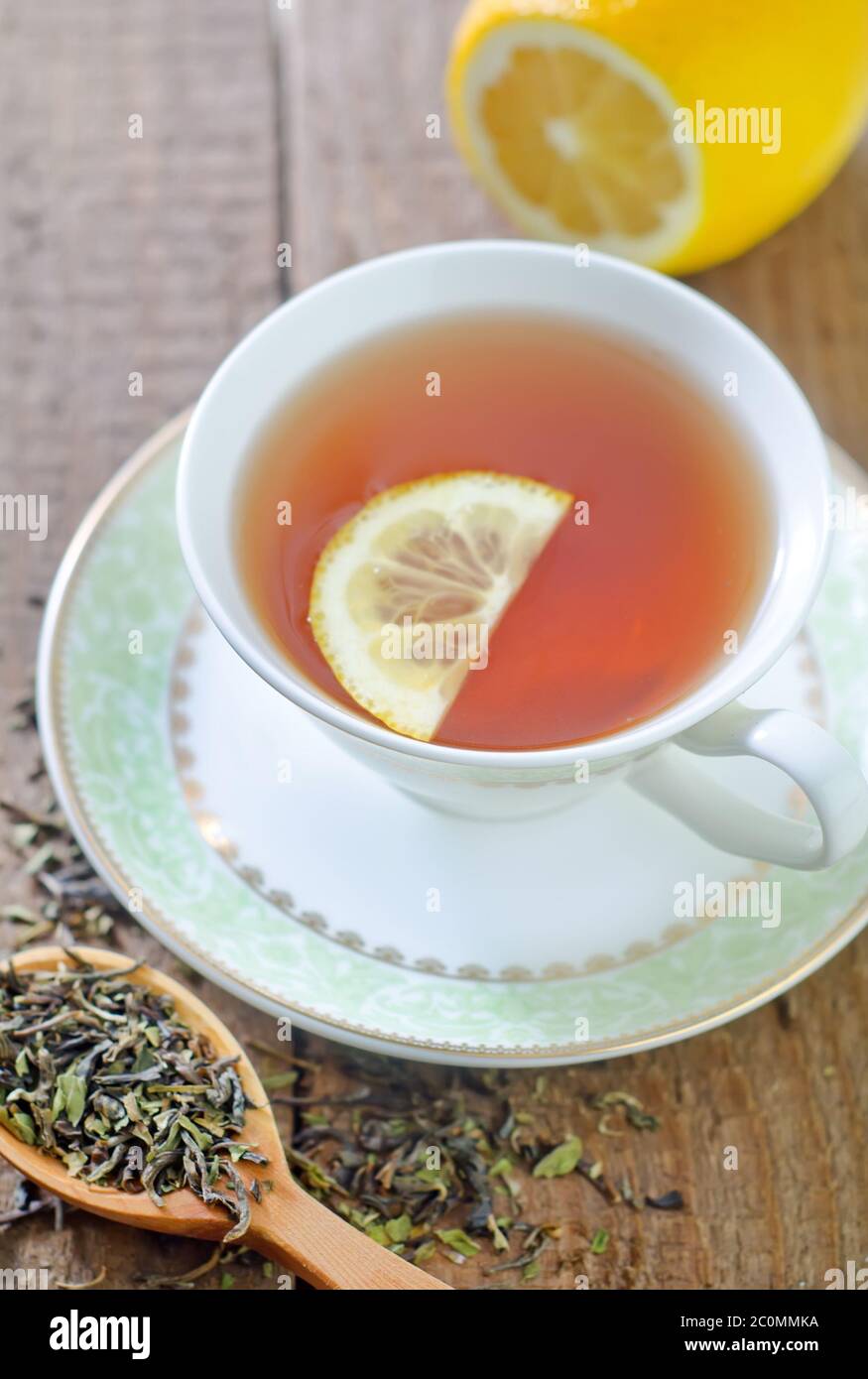 tea with lemon Stock Photo - Alamy