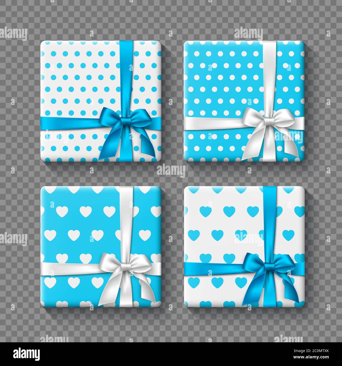 Gift boxes 3d square Stock Vector Images - Alamy